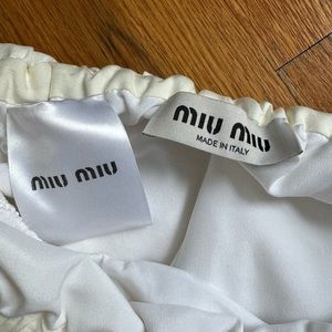 Miu Miu | Skirts | Miu Miu Ruffle Mini Skirt | Poshmark